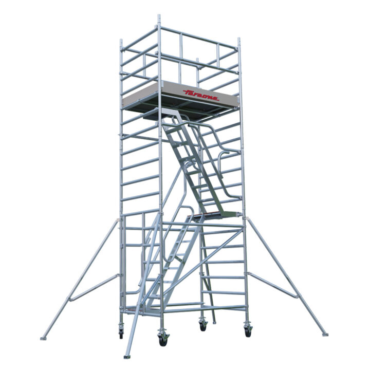 SCAFFOLD TOWER TOP SYSTEM WITH STAIRS 135×180 cm - Faraone